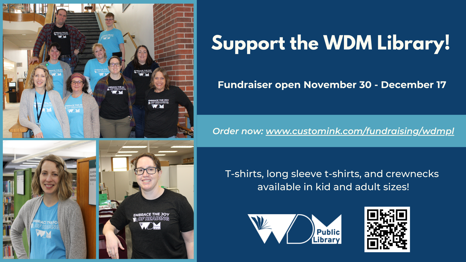 Library Apparel Fundraiser Now Open! | West Des Moines Public Library